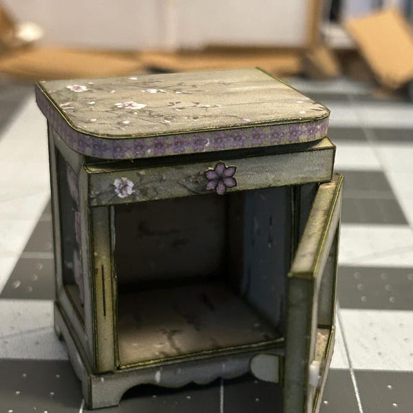 Printable Miniature Bed Template – DIY Paper Furniture for Dollhouses ...