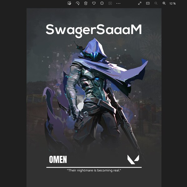 Custom Valorant Poster - Printable Game Wall Art Design, Gamer Print ...