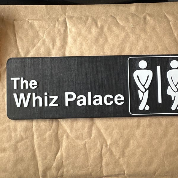 The Whiz Palace Door Sign | Parks and Recreation | Leslie Knope | 3D ...