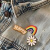 Daisy Enamel Pin Badge, a Great Gift to Brighten Anyones Day - Etsy