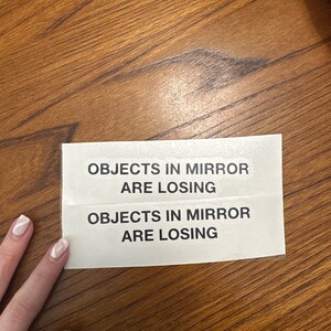 Objects in Mirror Are Losing Import Domestic Jdm Funny Car Decal Mirror ...