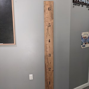 Wooden Family Ruler Growth Chart Kids Height Stick Custom | Etsy