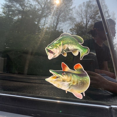 Bass Fish Decals Fishing Stickers Fish Stickers Largemouth Bass Large ...