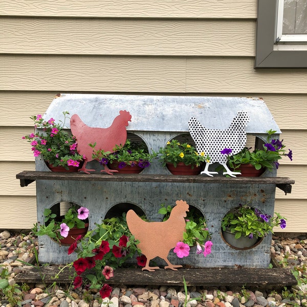 Unfinished Wooden Hen Chicken Shape - Farm Animal - Craft - From 1" up ...