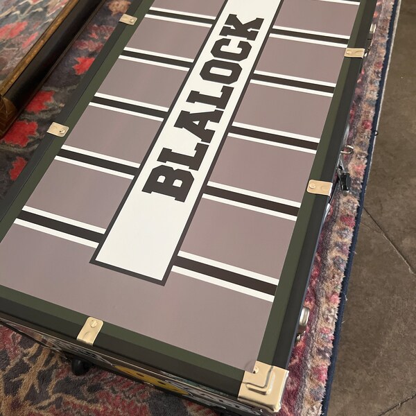 Custom Camp Trunk Monogram Decal. Summer Camp Gear. Footlocker. Camp ...