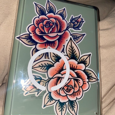 Traditional Rose Tattoo Sticker Decal - Etsy