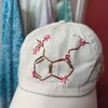 Custom Embroidered Chemical Structure Baseball Cap, Personalized ...