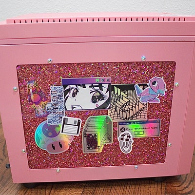 Vaporwave Sun Holo Sticker - Etsy