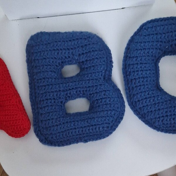 Crochet Pattern: Alphabet Capital Letters, Soft Letters, Play Letters ...