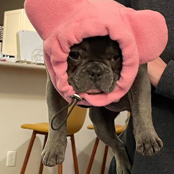 Frenchiestore Organic Dog Frenchie Ear Warmers | Pink - Etsy