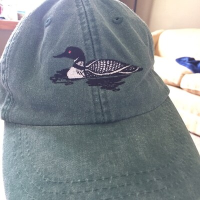 LOON BIRD HAT One Embroidered Men Women Wildlife Baseball Cap Price ...