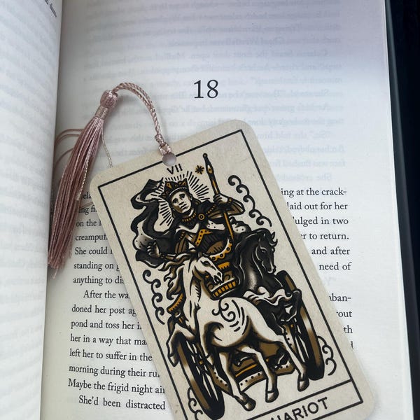 Upcycled Tarot Card Bookmark With Tassel: Intuitively Chosen - Etsy