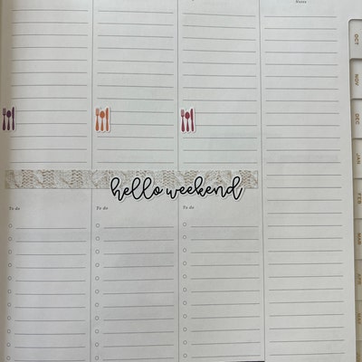 Cute Cursive Script Stickers - Etsy