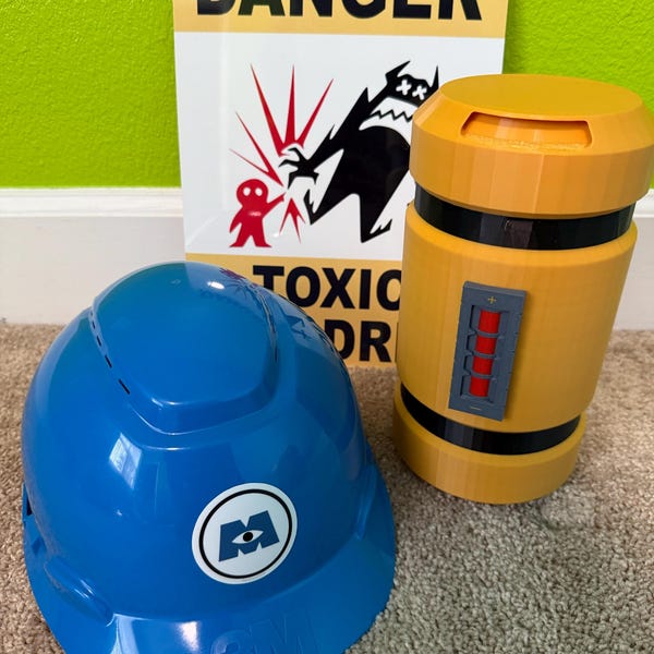 Scream Canister Container Inspired by Monsters Inc Monsters University ...