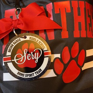 Track and Field Runner Shoe Glitter Bag Tag Personalized | Etsy