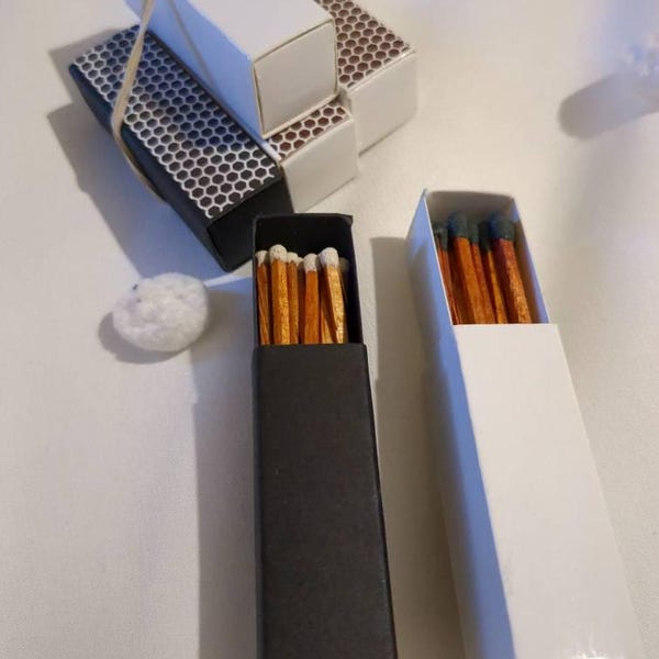 2" Inch Long, Wooden Matchsticks, Matchboxes, For, Weddings, Small Gift ...