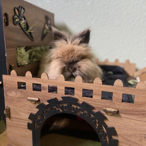 Bunny Villa With Two Rooms and Four Living Spaces, Four Compartment ...