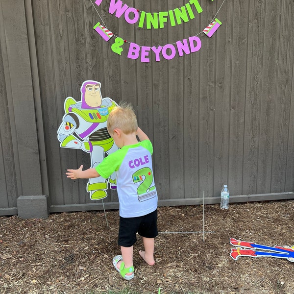 Two Infinity & Beyond Banner, Toy Story Birthday, Buzz Lightyear Banner ...