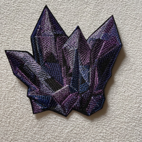 Amethyst Crystals Iron on Patch for Jackets, Large Patch, Cute Patches ...