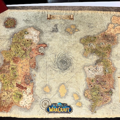 World of Warcraft Northrend Map, High Quality, A3, A2 or A1 - Etsy