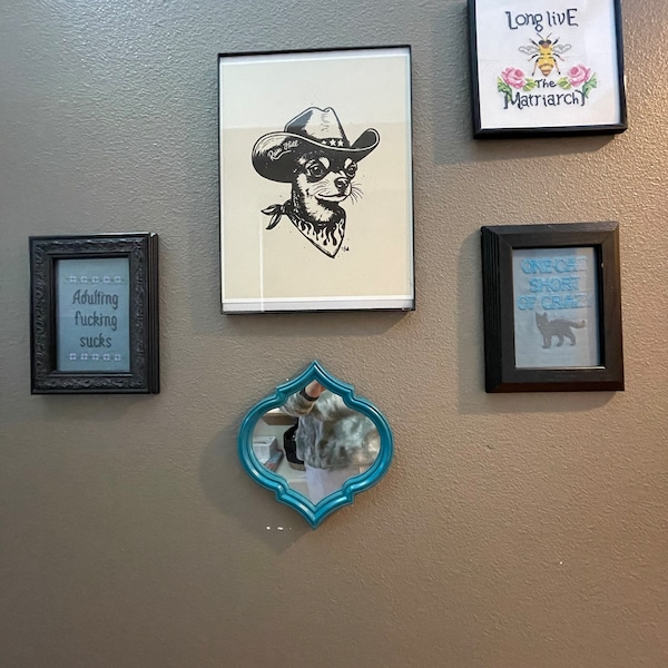 Raisin Hell Cowdog, Giclée Fine Art Print, Western Dog Art, Vintage ...