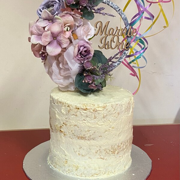 Liberty Floral Cake Topper - Birthday Cake Topper, First Birthday ...