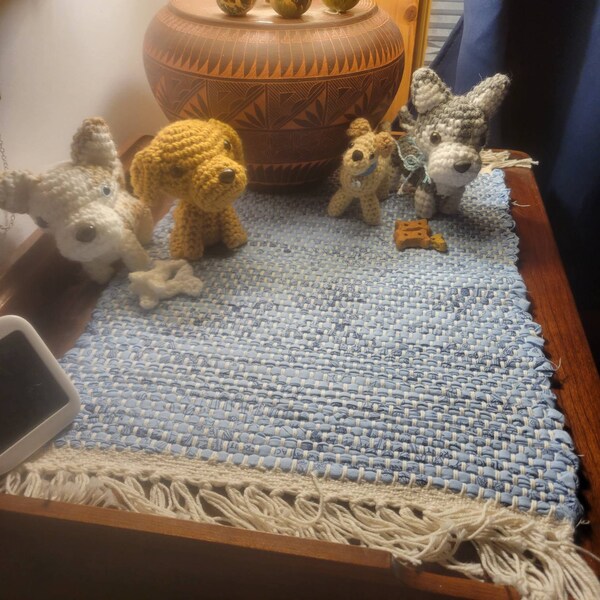 Handwoven Wool Rag Rug/runner, 27 Inches Wide X 4-1/2 Feet Long, Made ...