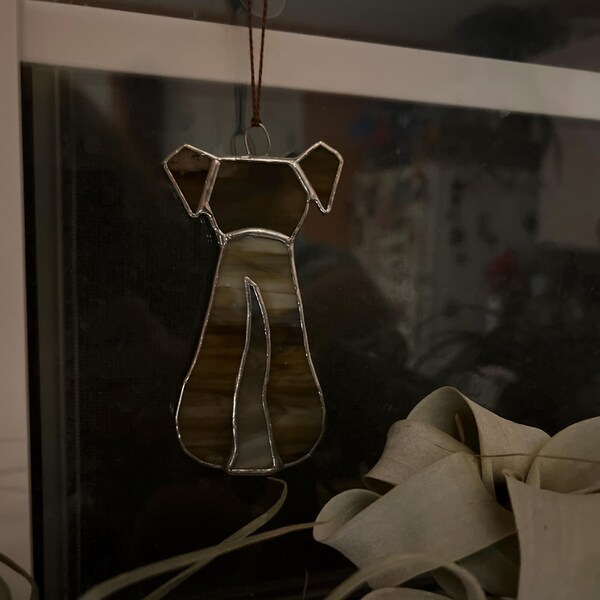 Small Stained-glass Dog, Yellow Lab - Etsy