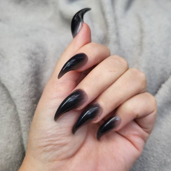 Black Werewolves Claws, Werewolf Nails, Claw Press on Nails, Cosplay ...
