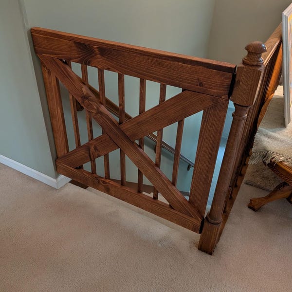 Wooden Baby Gate. Customizable Size for Every Entryway. Hardware ...