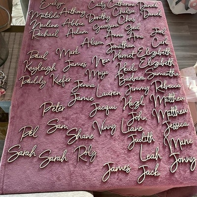 Personalised Place Names Wooden Place Names Unique Wedding - Etsy UK