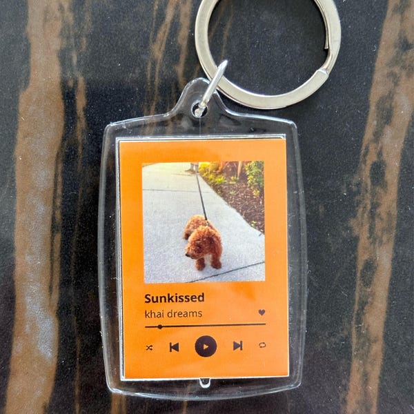 Personalized Song Keychain, Custom Music Keychain, Custom Anniversary ...