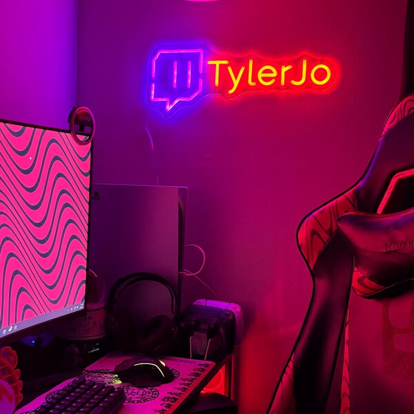 Custom Gamer Neon Sign , Gamer Tag Sign, Game Room Decor, Gaming Wall ...
