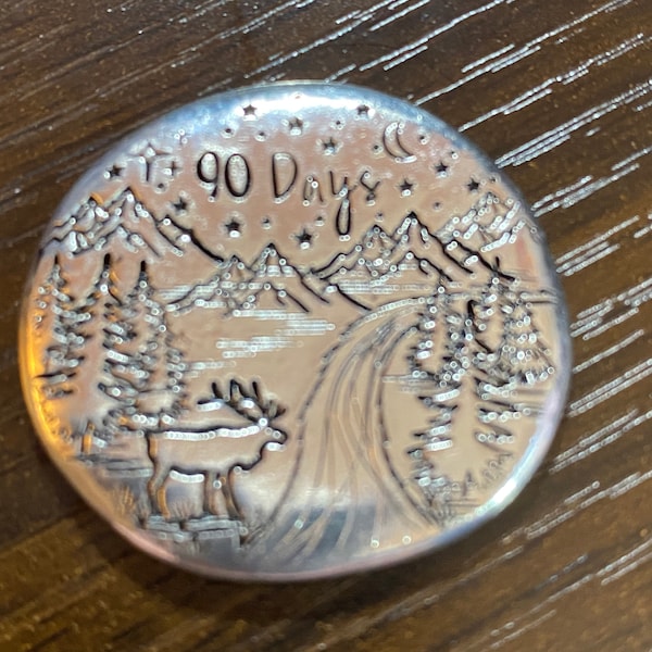 30 Days Sober, 60 Days, 90 Days Sobriety Token, Sobriety Coin ...