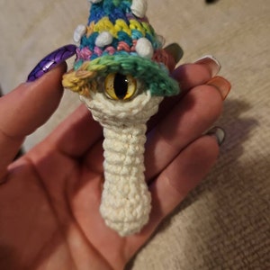 Crochet Mushroom PATTERN Halloween Spooky Keychain Mini - Etsy