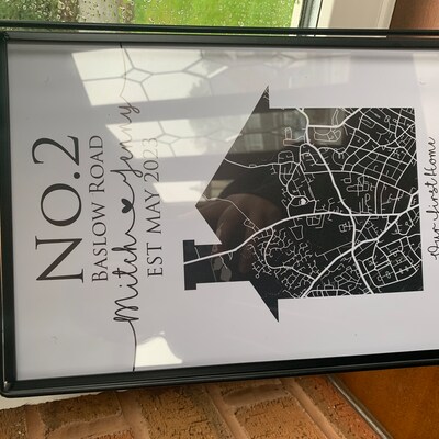 New Home Custom Map Print Any City Map Personalized Map - Etsy UK