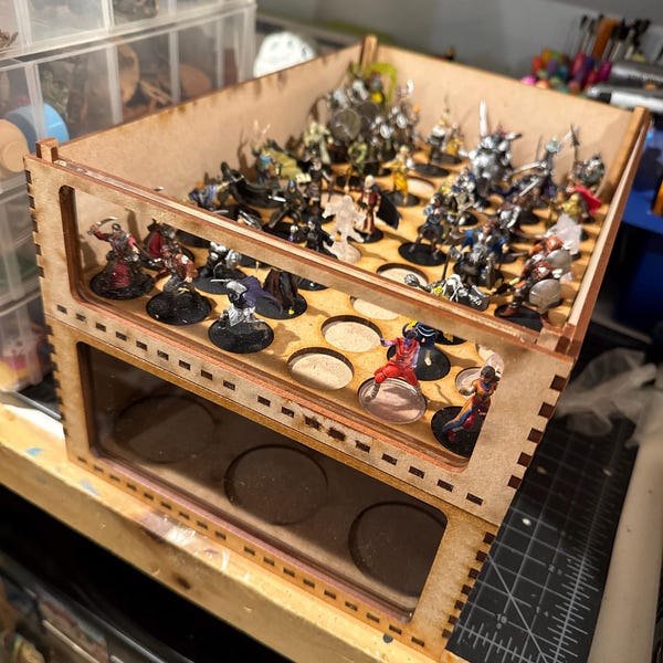 Miniature Storage Tray With Clear Acrylic Window-stackable- Different ...