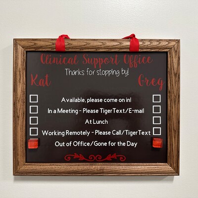 Shared Office Door Sign,office Sign for Two People,co-workers Door Sign ...