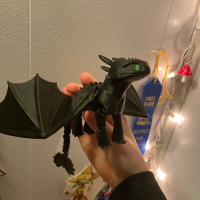 Toothless Baby 3D Dragon Articulated Fidget Toy Decoration - Etsy