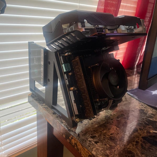 Mini ITX Vertical Motherboard Stand - Show Stand, Desktop, or Display ...