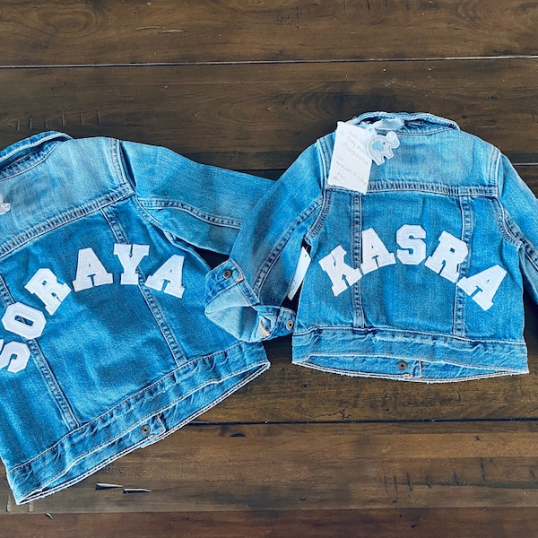 Personalized Baby Jean Jackets - Etsy