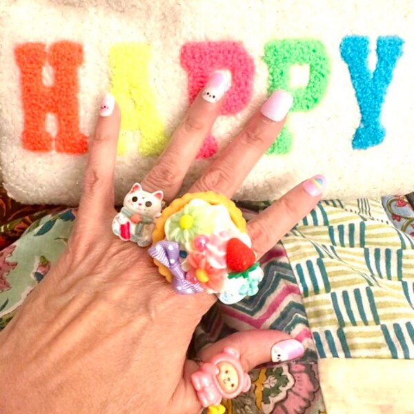 Sea Life Kawaii Rings - Etsy