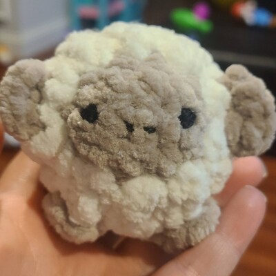 Crochet Sheep Puff Plushie PATTERN - Etsy