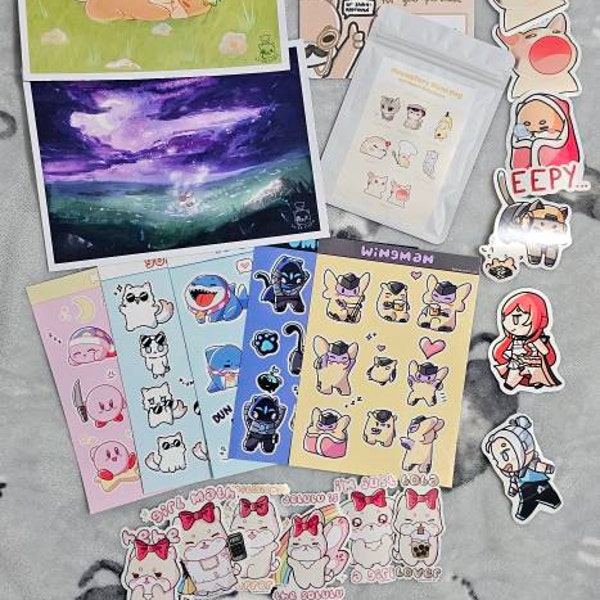 NEW! CLOVE || Cute Chibi Valorant Neko Stickers || Glossy Vinyl || Cute ...