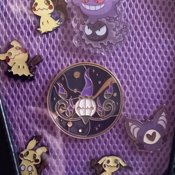 Chandelure Stained-glass Window Pin | Gold Plated Soft Enamel Pin - Etsy