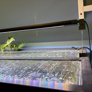 Nicrew Skyled Light Stand 2 Wide Base LED Riser, Fish Tank Light Lift ...