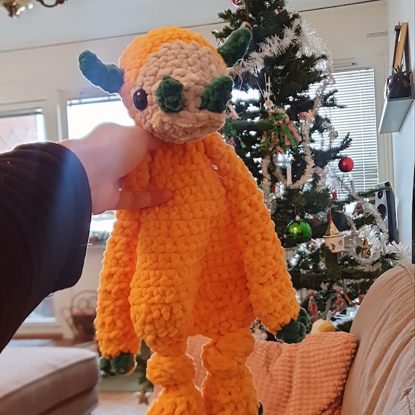 Big + Little Maven Monster Knotted Lovey — Crochet Monster PATTERN - Etsy