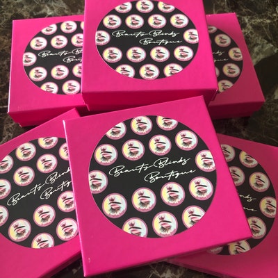 Hot Pink 3.5x3.5x1 Inch Cotton Filled Jewelry Boxes, Gift Presentation ...