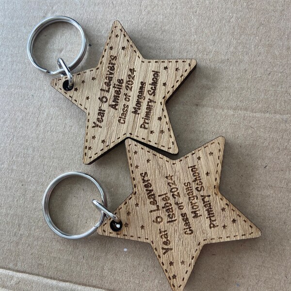 Year 6 Leavers, Class of 2024, School Leavers Keyring Sets, Teacher ...