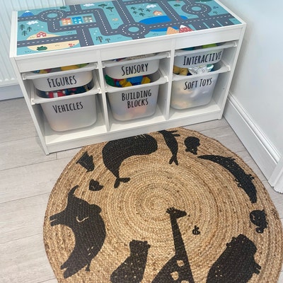 Racing Track STICKER for Ikea TROFAST WHITE stickers Only - Etsy